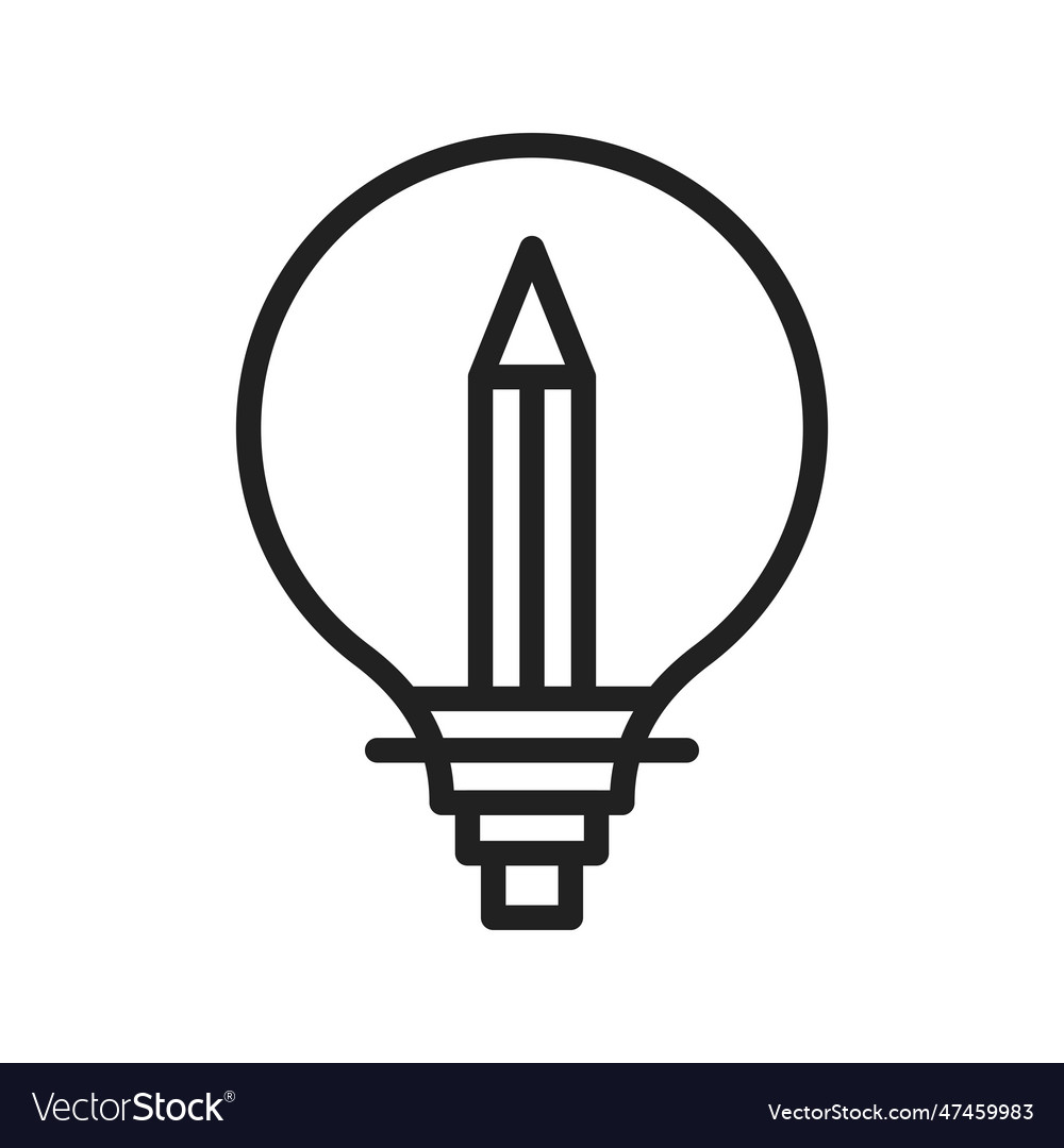 Creative idea icon image Royalty Free Vector Image