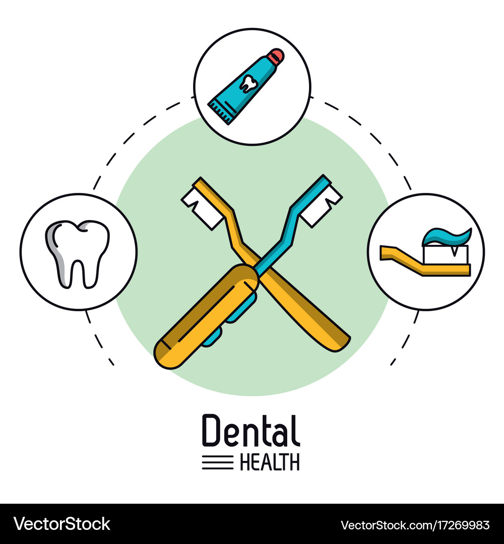 Dental care infographic Royalty Free Vector Image