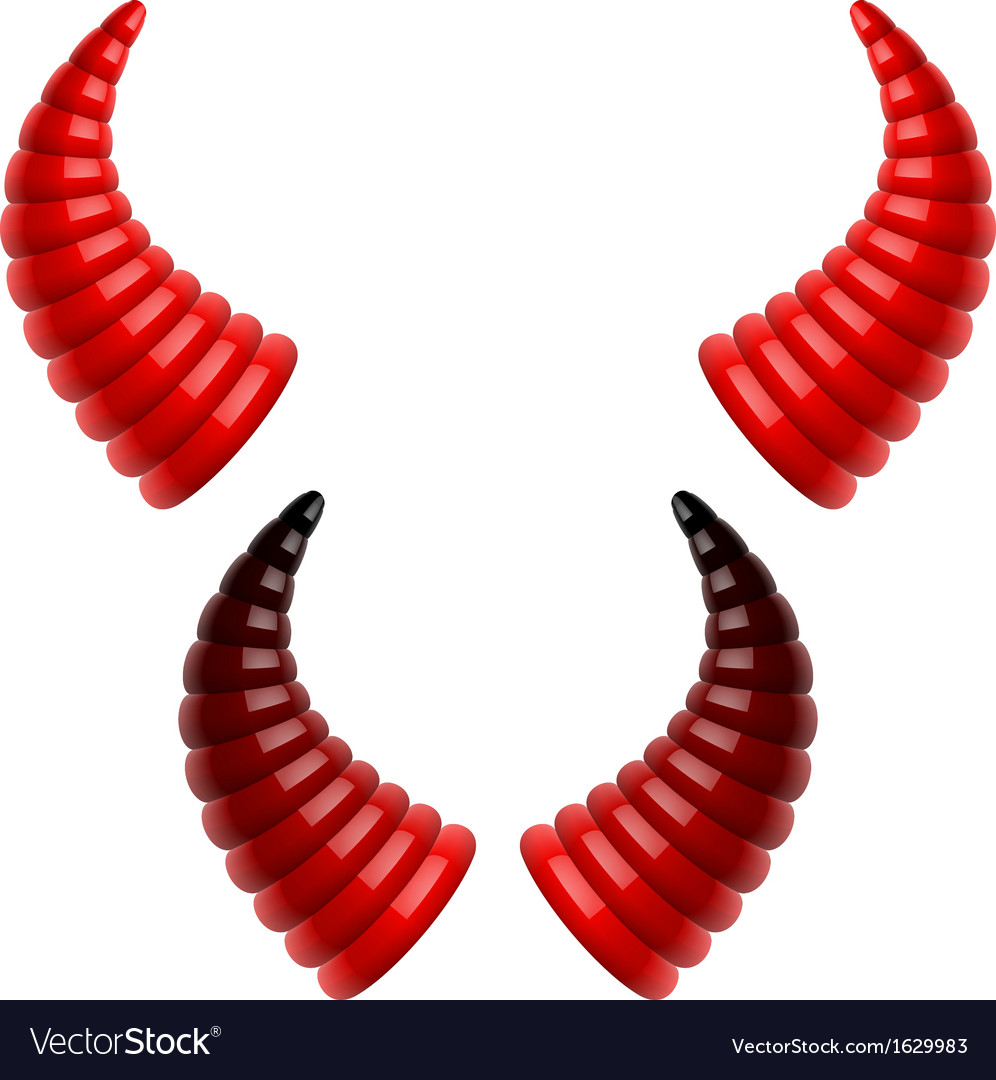 Devils horns Royalty Free Vector Image - VectorStock