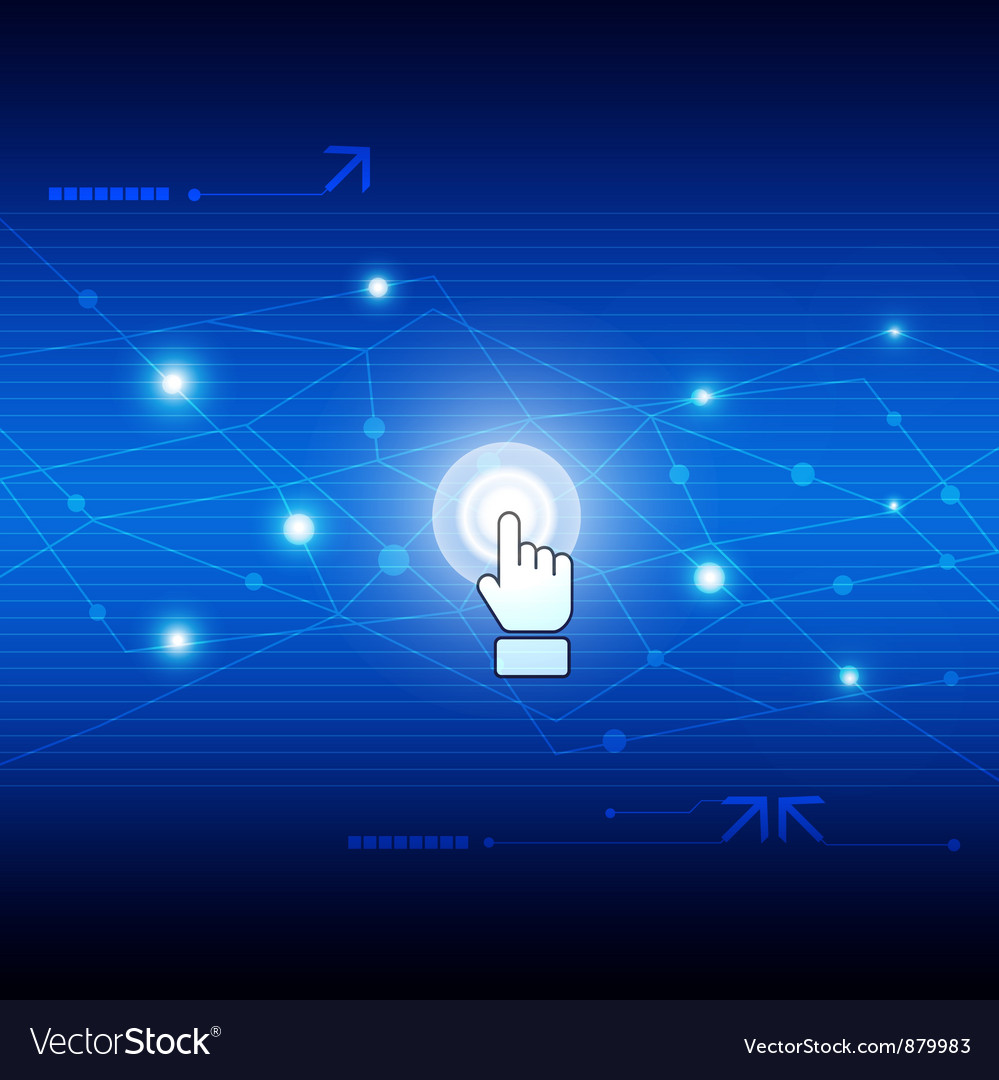 Digital network technology Royalty Free Vector Image