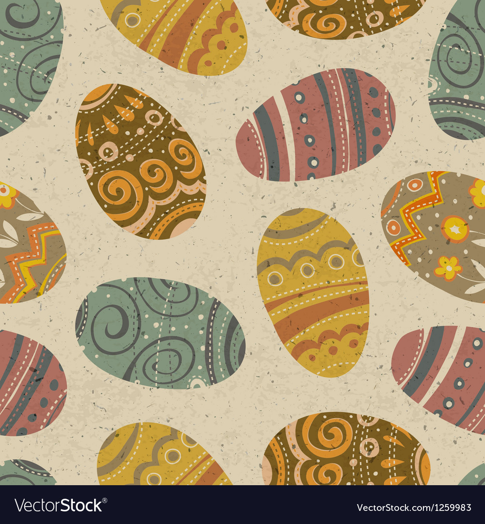 Easter Seamless Pattern Royalty Free Vector Image