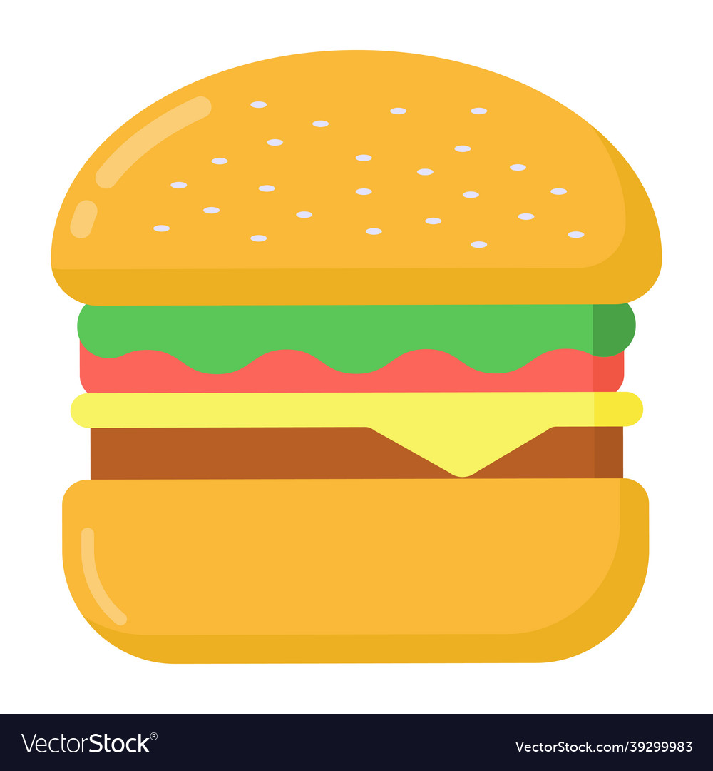 Hamburger Royalty Free Vector Image - VectorStock