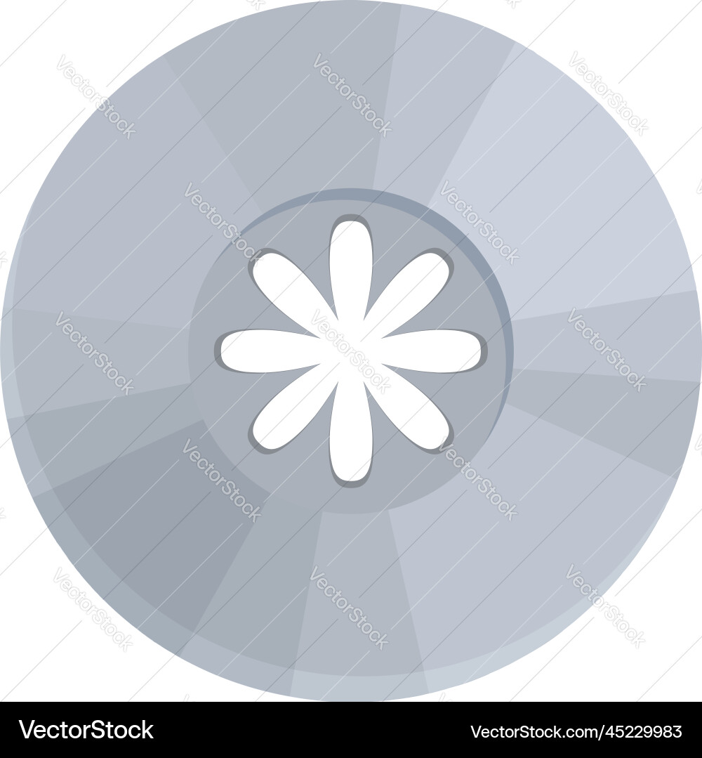 Icing nozzle decoration icon cartoon cake Vector Image