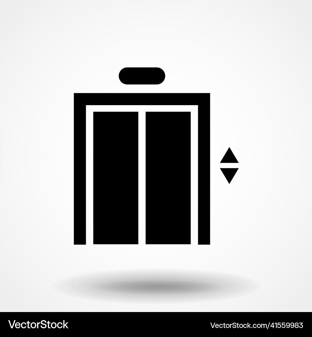Lift icon isolated sign symbol Royalty Free Vector Image