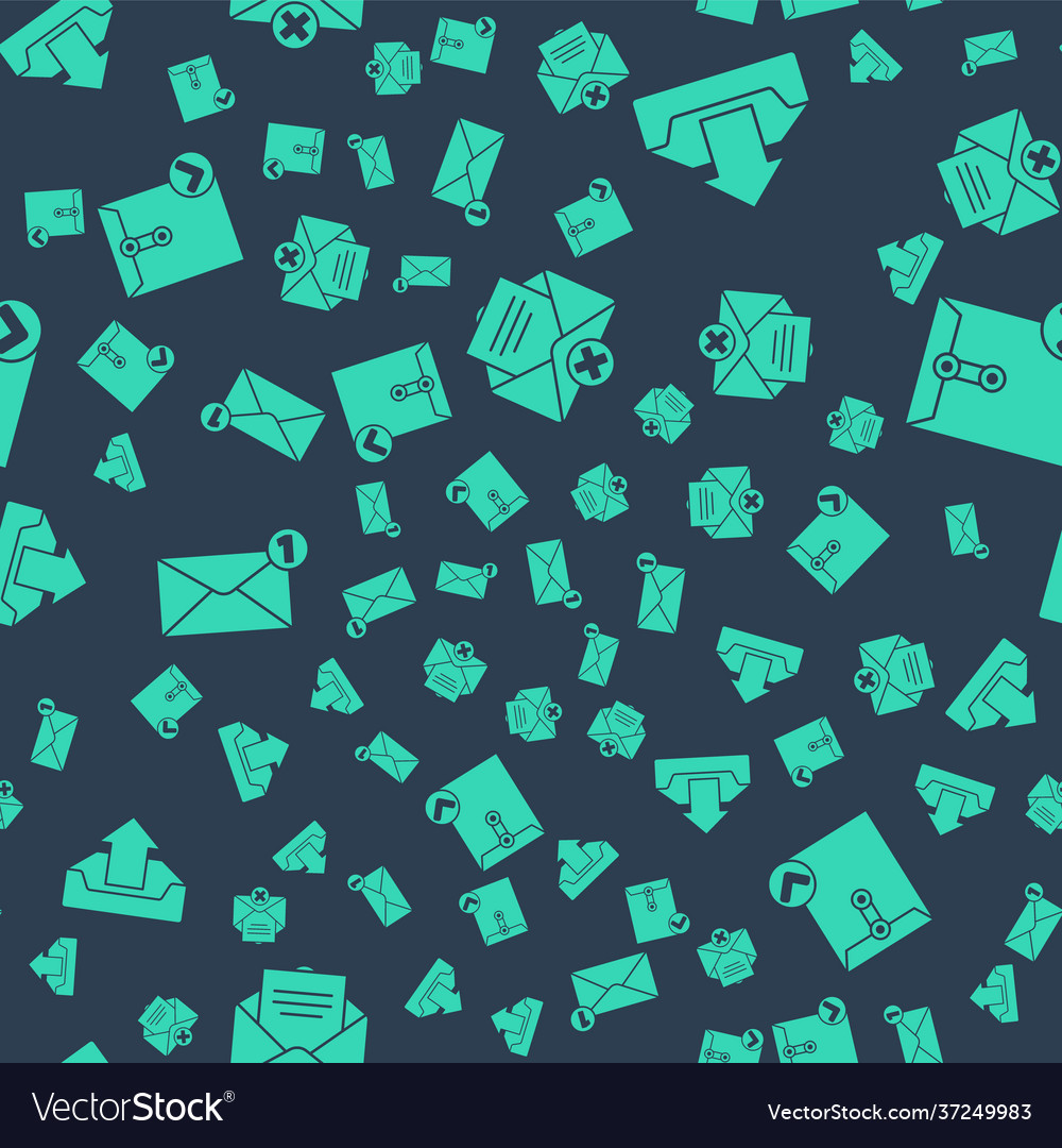 Set delete envelope upload inbox envelope Vector Image