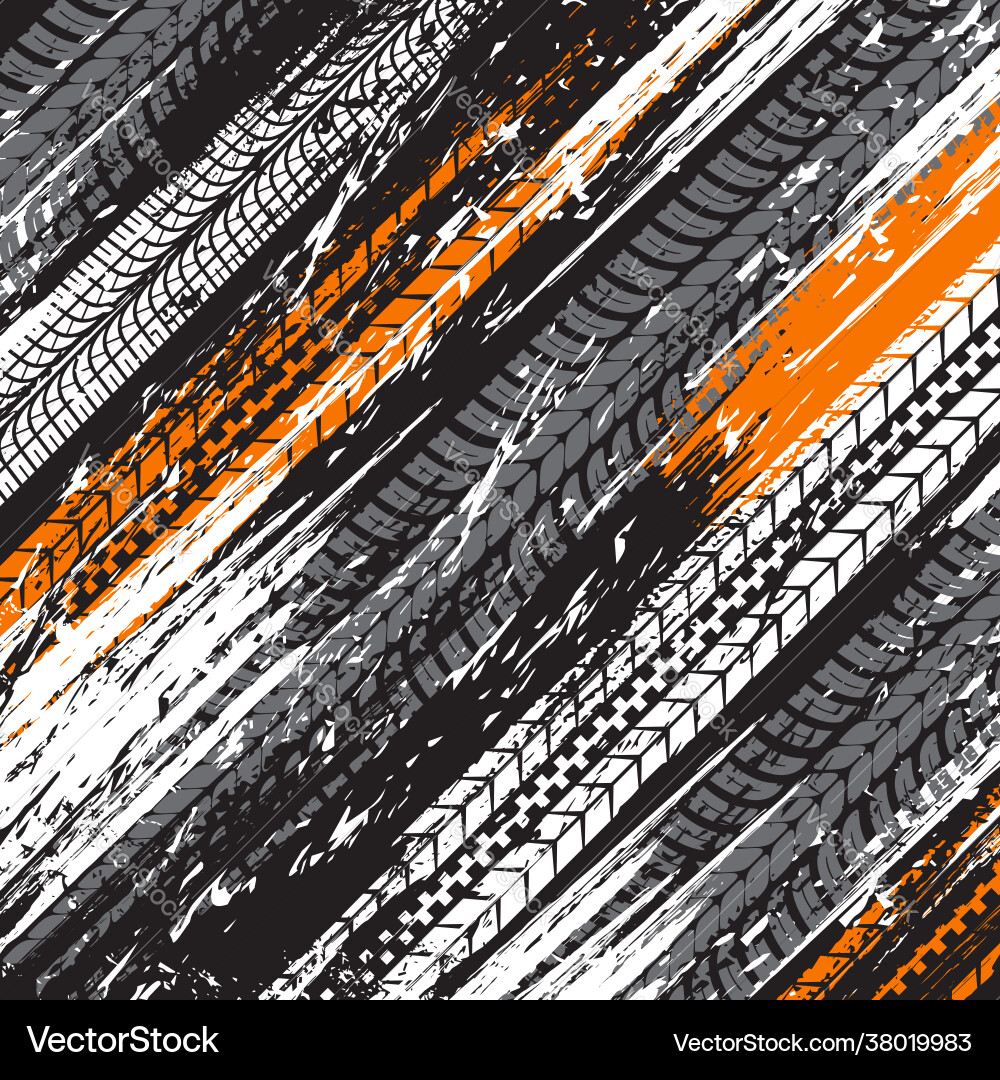 Off Road Tire Track Vector
