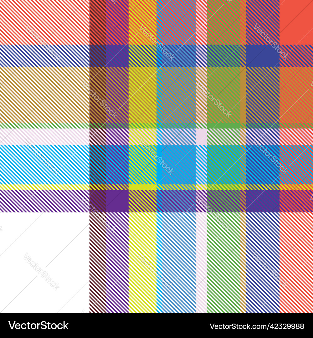 Customisable plaid tartan seamless design template