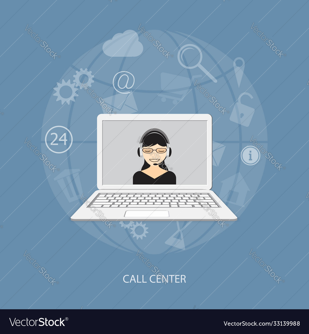 Flat elements support Royalty Free Vector Image