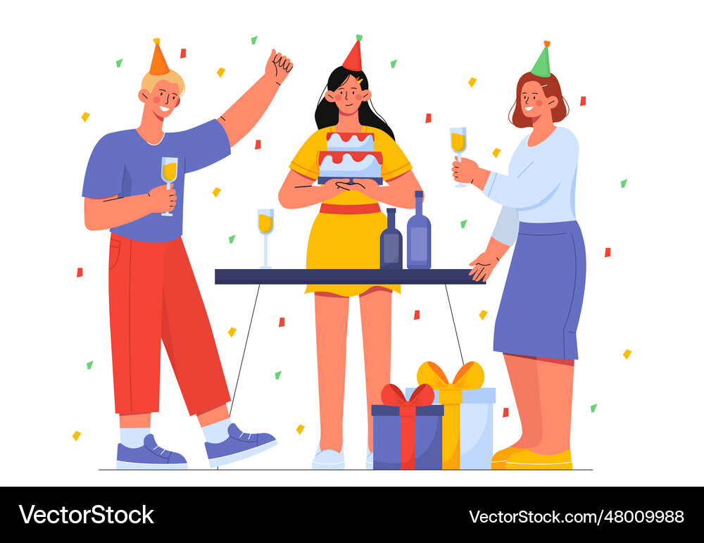 People at event with glasses concept Royalty Free Vector