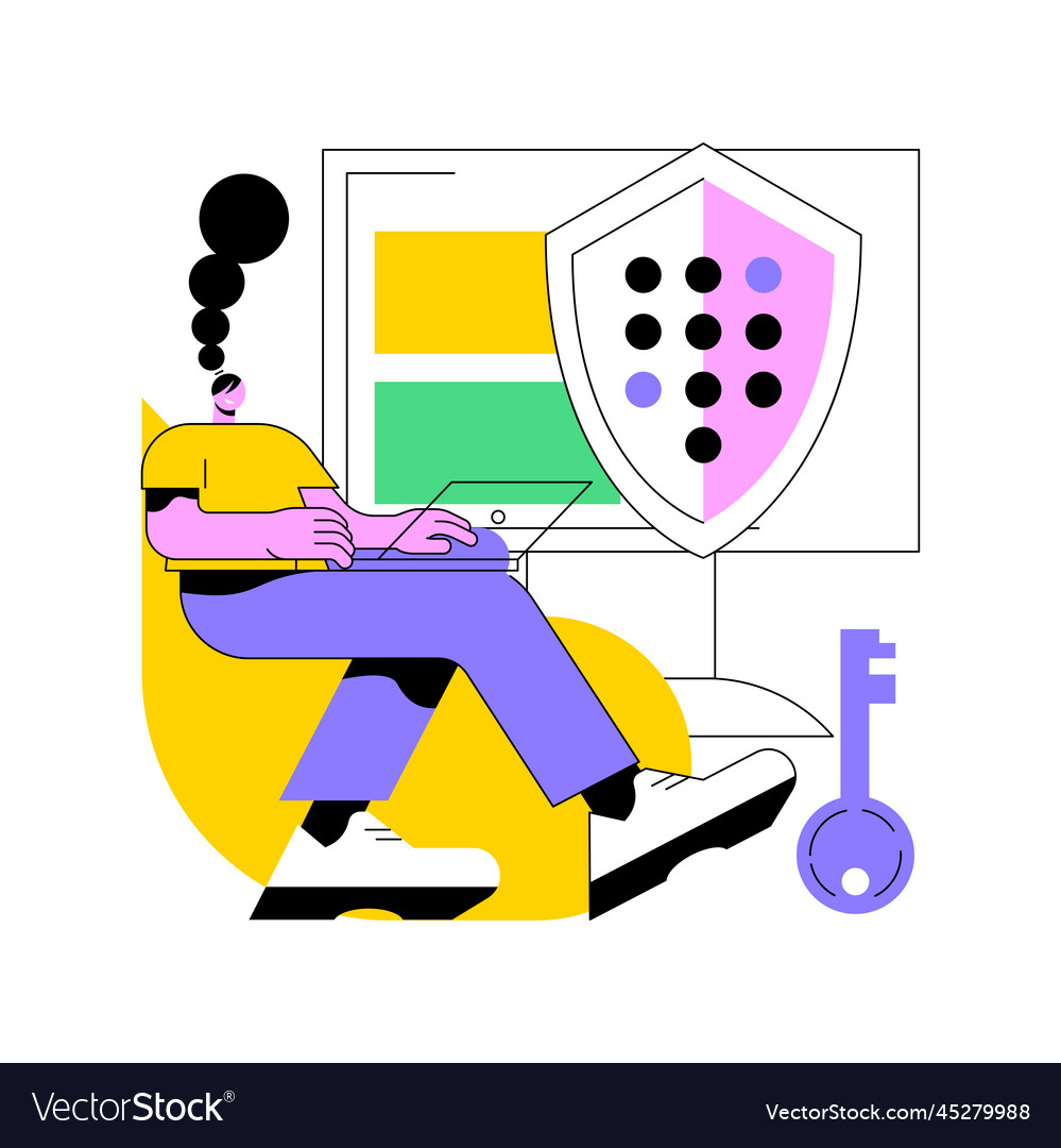 Secure Web Traffic Abstract Concept Royalty Free Vector