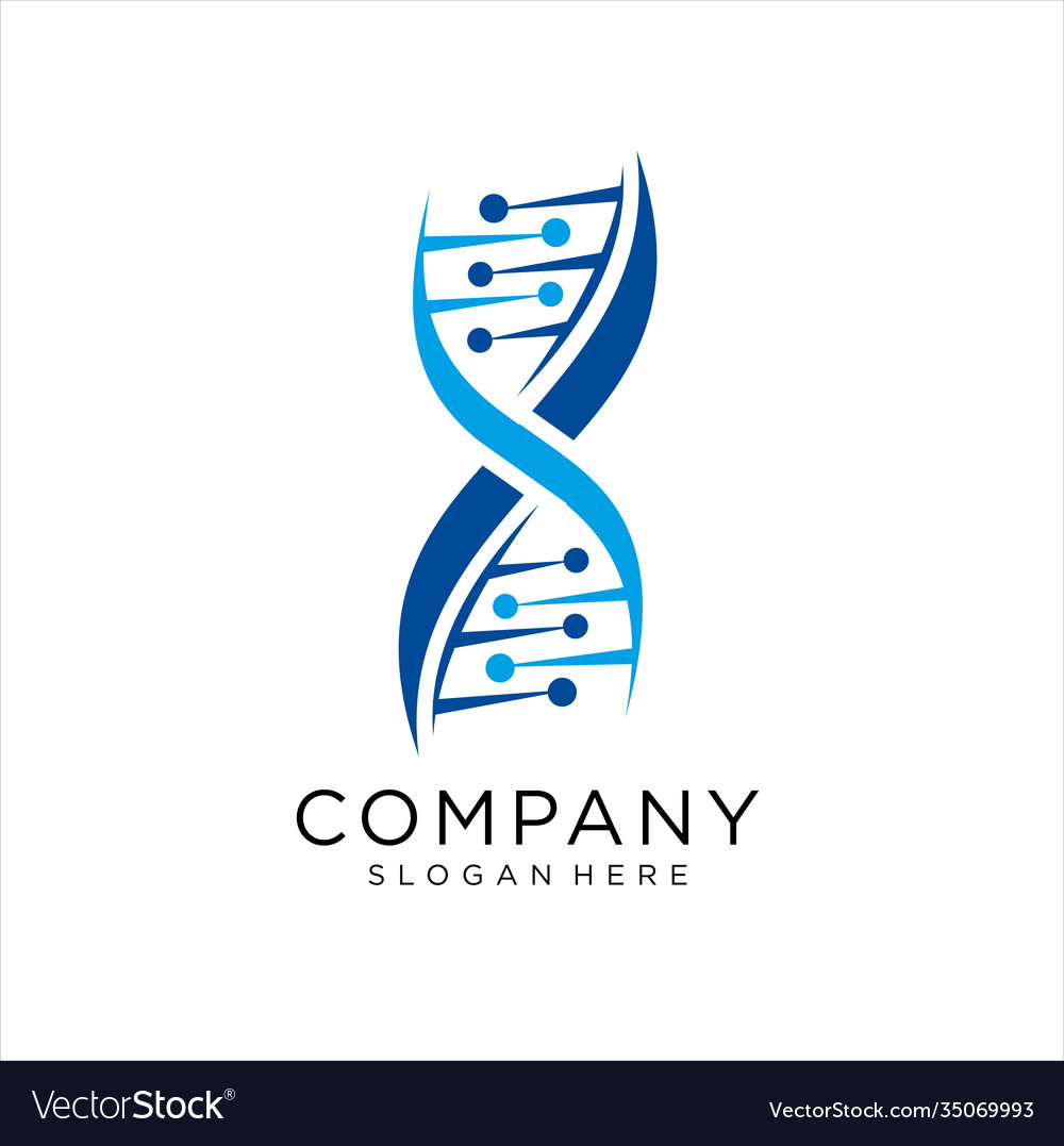 Dna Logo Vector DNA Badge, Icon, Stamp, Logo. Vector Stock