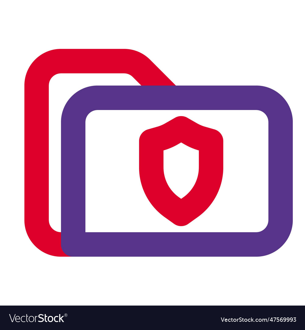 Folder encrypted for data protection Royalty Free Vector