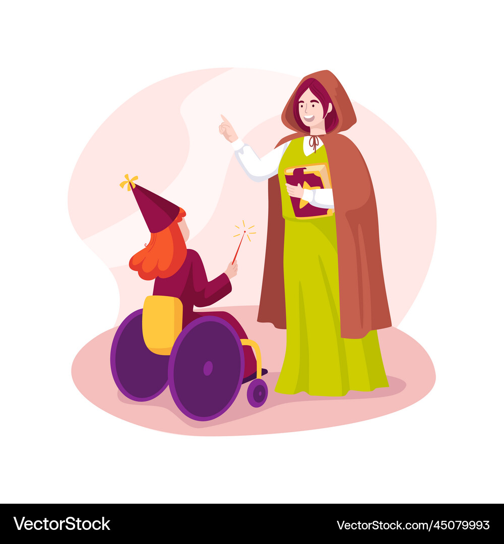 Performing for a child isolated cartoon Royalty Free Vector