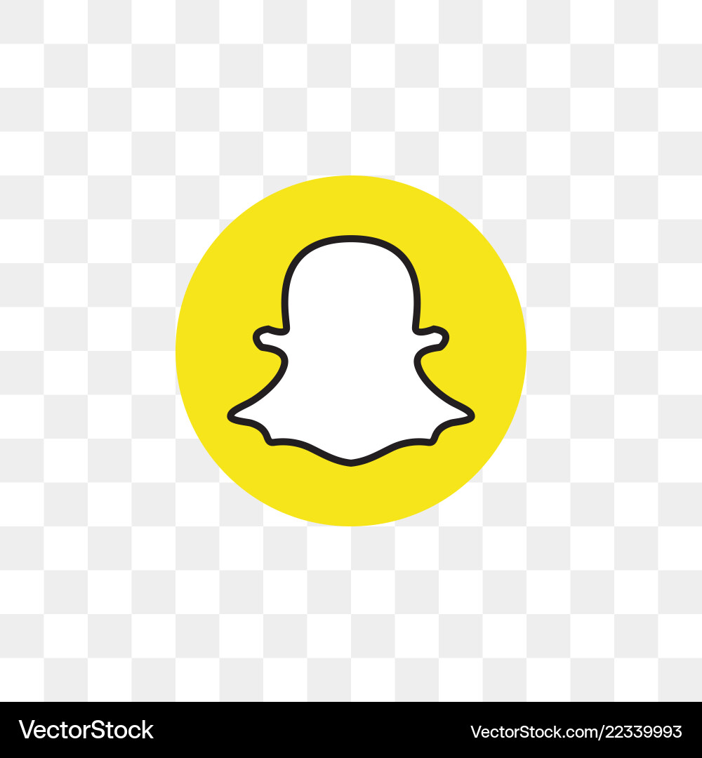 Snapchat social media icon design template Vector Image