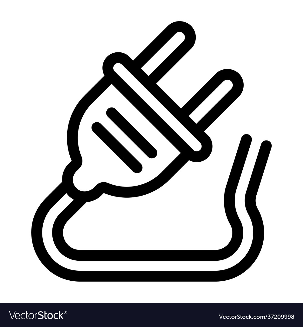 Power plug Royalty Free Vector Image - VectorStock