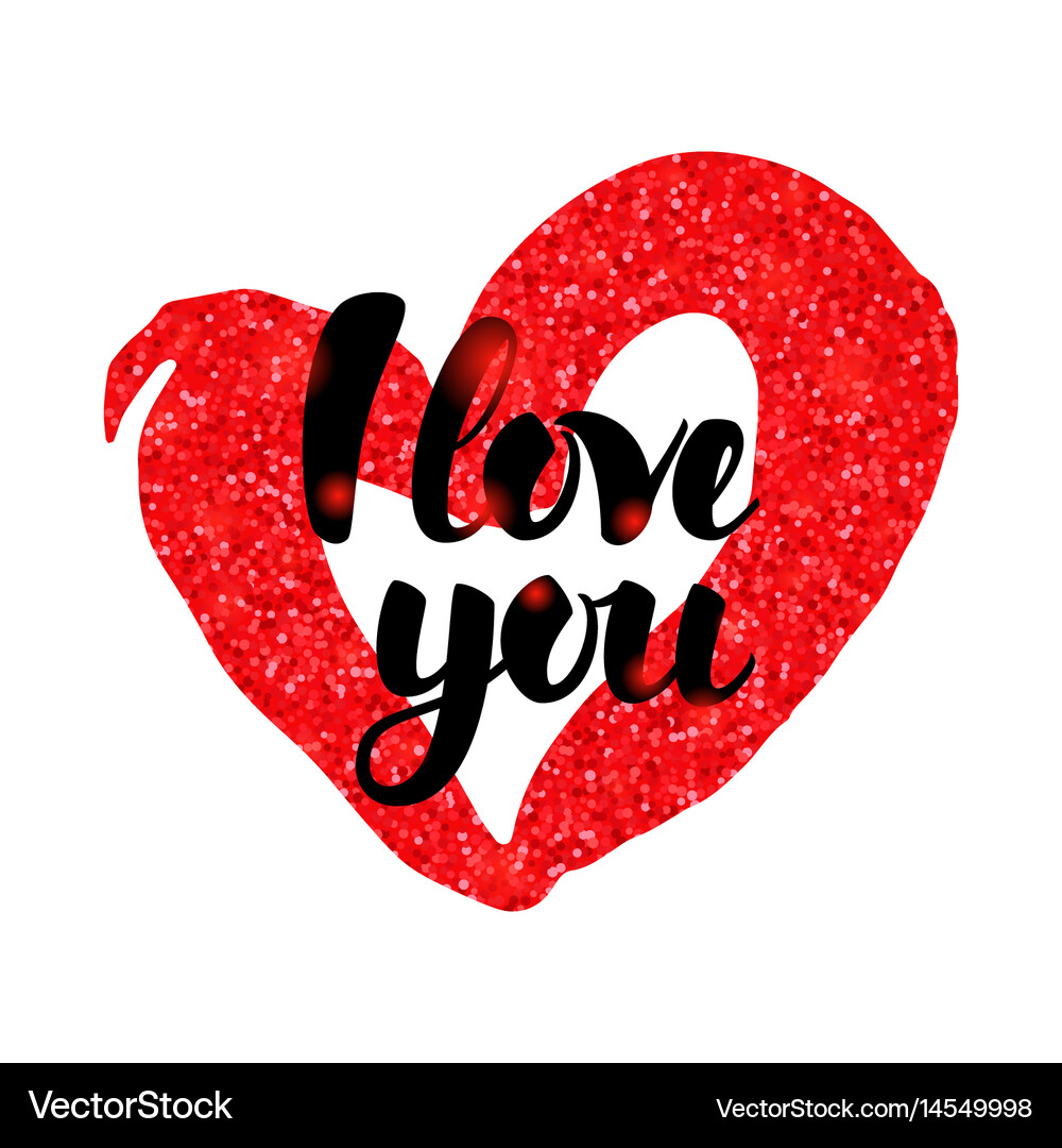 Romantic Red Heart Love Letter Royalty Free Vector Image