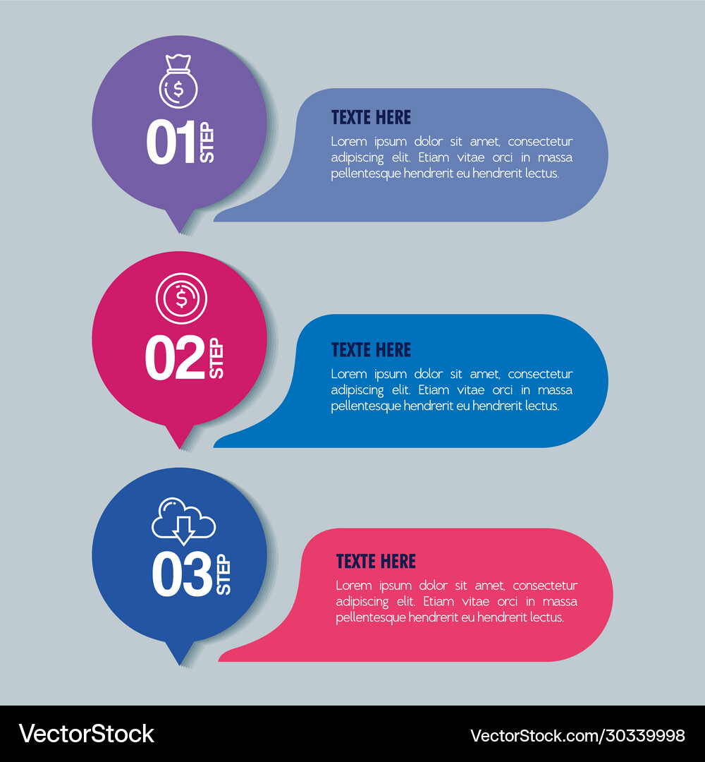 Statistical infographic with numbers and business Vector Image