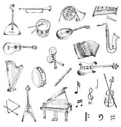 Set of Musical Notes Royalty Free Vector Image