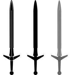 Medieval sword Royalty Free Vector Image - VectorStock