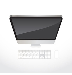 Desktop computer Royalty Free Vector Image - VectorStock