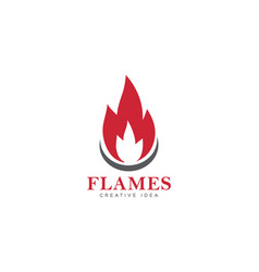Flames logo design Royalty Free Vector Image - VectorStock