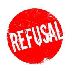 Refusal rubber stamp Royalty Free Vector Image