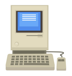 Vaporwave 80s interface screen retro terminal or Vector Image