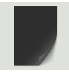 Black clipboard with blank sheets of paper Vector Image