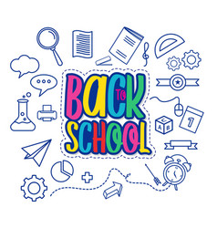 Science classes headers Royalty Free Vector Image