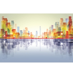 City landscape Royalty Free Vector Image - VectorStock