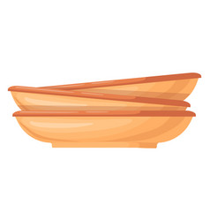 Stack of plates Royalty Free Vector Image - VectorStock