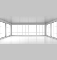 Empty white room Royalty Free Vector Image - VectorStock