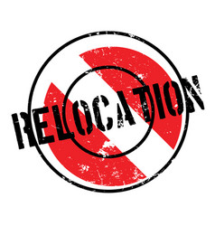 Relocation rubber stamp Royalty Free Vector Image
