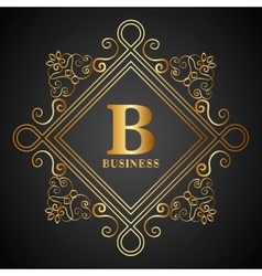 Monogram background design Royalty Free Vector Image