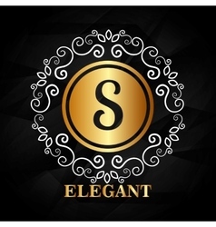 Monogram background design Royalty Free Vector Image