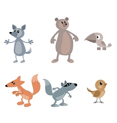 Aesops fable the fox and the crow Royalty Free Vector Image