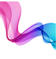 Abstract background with smooth color wave Vector Image
