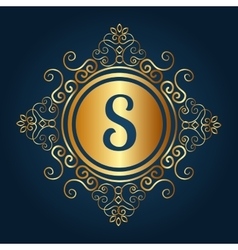 Monogram background design Royalty Free Vector Image