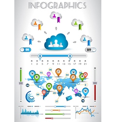 Mega collection of quality infographics objects Vector Image