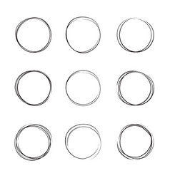 Hand drawn circle Royalty Free Vector Image - VectorStock