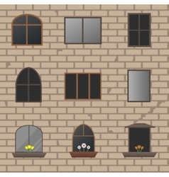 Open window template view Royalty Free Vector Image