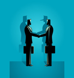 Hypocrisy or lie or fraud and insincerity concept Vector Image