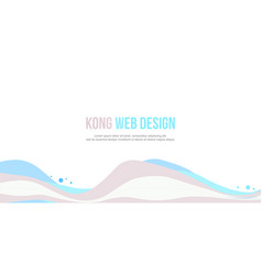 Abstract website header wave style collection Vector Image