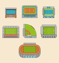 Football stadium isometric Royalty Free Vector Image