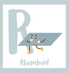 Letter r vocabulary ring shape Royalty Free Vector Image