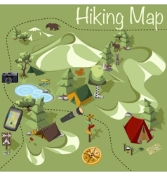 Isometric game map template Royalty Free Vector Image