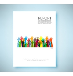 Cover report blue abstract background Royalty Free Vector