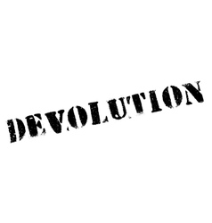 Devolution rubber stamp Royalty Free Vector Image