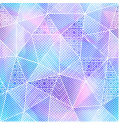 Winter triangle pattern background Royalty Free Vector Image