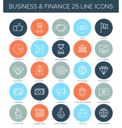 Financial management with icons Royalty Free Vector Image